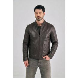 Lederjacke Freaky Nation "Weekend-FN SA", Herren, Gr. L(48), braun, Oberstoff: 100% Leder. Futter: 100% Baumwolle, normal, Jacken