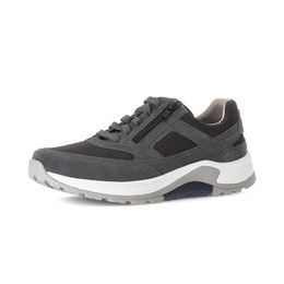 Sneaker Gabor "Sneaker low", Herren, Gr. 41, grau, Schuhe Sneaker