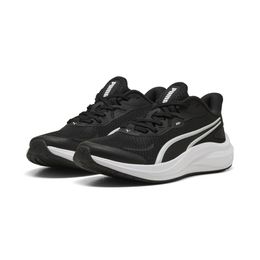 Sneaker Puma "Skyrocket Lite 2 Schuhe Jugendliche", Damen, Gr. 35,5, schwarz, wei&szlig; silber metallic, Obermaterial: Synthetik, Textil; Futter: Textil; Innensohle: Textil; Laufsohle: Gummi, Synthetik, Schuhe Sneaker