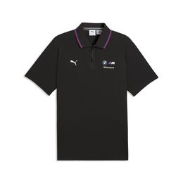 Poloshirt Puma "BMW M MOTORSPORT Sportswear Polo Herren", Herren, Gr. L, schwarz, Obermaterial: 6% Elasthan, 94% Polyester. Kragen: 100% Polyester, clean, regular fit, Shirts