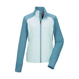 Funktionsjacke Killtec "KOS 34 WMN JCKT", Damen, Gr. 36, hellblau, Oberseite: 100% Polyester;F&uuml;llung: 100% Polyester;R&uuml;ckseite: 100% Polyester;Obermaterial 2: 90% Polyester, 10% Elasthan, Jacken Funktionsjacke, Hybrid-Design, Colorblock, Teflon EcoElite&trade; Impr&auml;gnierung
