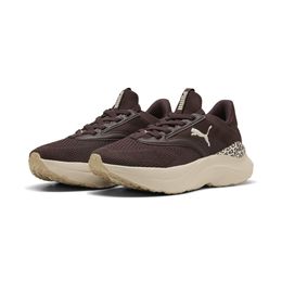 Sneaker Puma "SOFTRIDE Mayve Animal Sneakers Damen", Damen, Gr. 39, chocolate braun alpine snow sand dune wei&szlig; beige, Obermaterial: Textil, Synthetik. Futter: Textil. Innensohle: Textil. Laufsohle: Gummi, Synthetik, Schuhe Sneaker