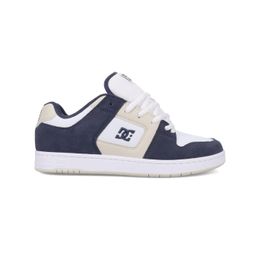 Skateschuh DC Shoes "Manteca 4 S", Herren, Gr. 10,5 (44), navy, sanftes wei&szlig;, wei&szlig;, Obermaterial:53.02% Leder, 46.98% Synthetikmaterial;, Schuhe