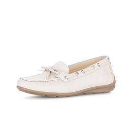 Mokassin Gabor "Mokassin", Damen, Gr. 40, creme, Schuhe Mokassin