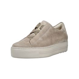 Schn&uuml;rschuh Paul Green "Paul Green Halbschuhe Veloursleder", Damen, Gr. 39, beige, Veloursleder, Schuhe Schn&uuml;rschuh