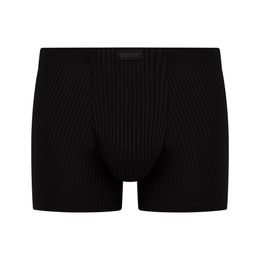 Boxer Bruno Banani "ANTISTRESS 2.0", Damen, Gr. L, schwarz, Single Jersey, Obermaterial: 90% Polyamid, 10% Elasthan, k&ouml;rpernah, Unterhosen, ohne Eingriff, elastisch, leichtes Streifen-Design