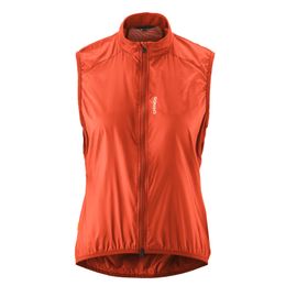 Funktionsweste Gonso "Road Vest Wind W", Damen, Gr. 42, hellrot, 100% Polyester, Westen Funktionsweste, Damen Weste, atmungsaktive Radweste, leichte Windweste, Tight Fit