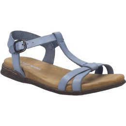 Sandale Josef Seibel "Fabricia 01, slate blue", Damen, Gr. 39, blau (slate blau), Obermaterial: 100% Rindsleder Leather cow., Schuhe Sandale