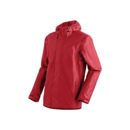 Maier Sports Herren Outdoorjacke "Abbenstein M"rot, Gr. 48, 100% Polyester, Jacken, Herren Jacke wasserdicht, Funktionsjacke 2 Taschen au&szlig;en +