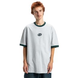 T-Shirt DC Shoes "The Score", Herren, Gr. L, light erdgrau, Obermaterial: 100% Walkfrottier;, Shirts T-Shirt