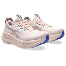 Laufschuh asics "GEL-NIMBUS 28", Damen, Gr. 39,5, pearl pink, morganite, Synthetik, Schuhe Laufschuh, f&uuml;r Erwachsene, mit leicht profiliertem Laufsohlenprofil