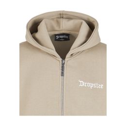 Kapuzensweatshirt DROPSIZE "Dropsize Herren Super Heavy Oversize Blank Zip Hoodie", Herren, Gr. M, weatherotteak, 70% Baumwolle, 30% Polyester, Sweatshirts