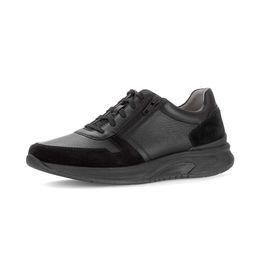 Sneaker Gabor "Sneaker low", Herren, Gr. 40,5, schwarz, Schuhe Sneaker