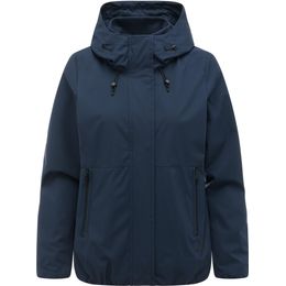Outdoorjacke Ragwear "Sunniva Light", Damen, Gr. L (40), navy26, Obermaterial: 100% Polyester, Innenfutter: 100% Polyester, Basic, l&auml;ssig geschnitten, hoch geschlossener Ausschnitt, Jacken Outdoorjacke, Wasserdichte und atmungsaktive Damen &Uuml;bergangsjacke
