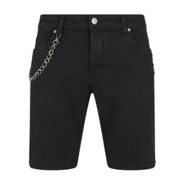 Shorts 2Y Premium "2Y Premium Herren 2Y Jeans Shorts", Herren, Gr. 33, Normalgr&ouml;&szlig;en, schwarz, 97% Baumwolle, 3% Elasthan, unifarben, normal, Hosen Shorts