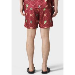 PAS DE MONACO Herren Shorts "Pas De Monaco FRUIT MONOGRAM SHORTS"burgundy, Gr. L, 100% Polyester, Hosen
