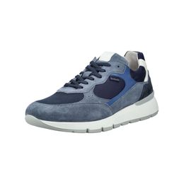 Sneaker Nero Giardini "Nero Giardini Sneaker Veloursleder", Herren, Gr. 44, blau, Veloursleder, Schuhe Sneaker