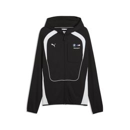 Sweatjacke Puma "BMW M MOTORSPORT Sportswear Kapuzenjacke Herren", Herren, Gr. S, schwarz, Obermaterial: 32% Polyester, 68% Baumwolle; Kapuzenfutter: 100% Baumwolle; Unterer Rumpf: 72% Baumwolle, 28% Polyester; Schultereinsatz: 28% Polyester, 72% Baumwolle; Einsatz: 72% Baumwolle, 28% Polyester; Seitentasche &ndash; Oben: 100% Baumwolle; Seitentasche &ndash; Unten: 68% Baumwolle, 32% Polyester, Sweatjacken Sw