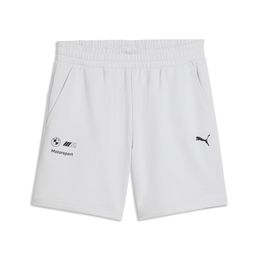 Sporthose Puma "BMW M MOTORSPORT Essentials Shorts Herren", Herren, Gr. M, Normalgr&ouml;&szlig;en, silber mist gray, Obermaterial: 68% Baumwolle, 32% Polyester; Kapuzenfutter: 100% Baumwolle; Seitentasche &ndash; Oben: 100% Baumwolle, regular fit, Hosen Sporthose
