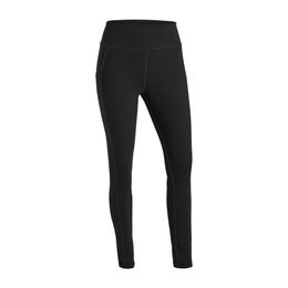 Funktionstights Maier Sports "MS FAV Long Tight W", Damen, Gr. 46, Normalgr&ouml;&szlig;en, schwarz, 85% POLYAMID, 15% ELASTHAN, Hosen