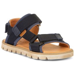 Trekkingsandale froddo "Ke Flash", Kinder, Gr. 28, blau (blau, dunkelblau), Leder, Textil, Schuhe, Sommerschuh, Klettschuh, Sandalette, mit drei Klettverschl&uuml;ssen, Topseller