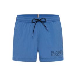 Badeshorts BOSS "Mooneye 1022926", Herren, Gr. M, N-Gr, bright blau 436, Microfaser, Obermaterial: 100% Polyamid, Basic, Badehosen Badeshorts, mit elastischem Bund