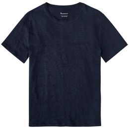 Knowledge Cotton Apparel Herren-Leinenshirt XL Navy