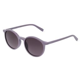 Esprit 40082 | Unisex-Sonnenbrille | Fassung: Vollrand, Rund, Nickelsilber, Flieder Gl&auml;nzend | Glasfarbe: Grau Verlaufend