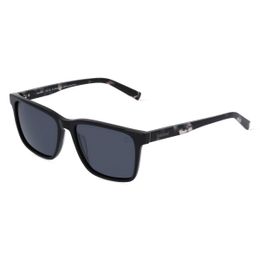 Timberland TB9306 | Herren-Sonnenbrille | Fassung: Vollrand, Quadratisch, Acetat, Schwarz Gl&auml;nzend | Glasfarbe: Grau Verlaufend
