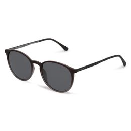 Jaguar J 7613 | Herren-Sonnenbrille | Fassung: Vollrand, Panto, Kunststoff, Braun Gl&auml;nzend | Glasfarbe: Grau