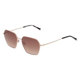 HUMPHREY&acute;S eyewear Humphrey&rsquo;s eyewear 585313 | Damen-Sonnenbrille | Fassung: Vollrand, Geometrisch, Titan, Gold | Glasfarbe: Braun