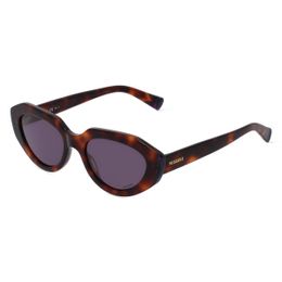 Missoni 0131/S | Damen-Sonnenbrille | Fassung: Vollrand, Oval, Acetat, Havanna Gl&auml;nzend | Glasfarbe: Violett
