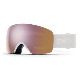 Smith SKYLINE | Skibrillen Unisex | Fassung: Acetat Wei&szlig; Matt | Glasfarbe: Rose Spiegel Pink
