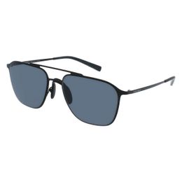 Giorgio Armani AR6110 | Herren-Sonnenbrille | Fassung: Vollrand, Quadratisch, Metall, Schwarz Matt | Glasfarbe: Grau