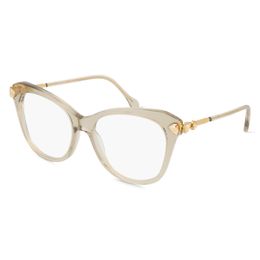 Swarovski SK2012 Brille Damen | Fassung: Vollrand, Quadratisch, Beige Transparent