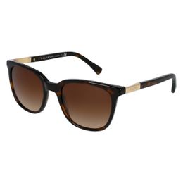 Ralph Lauren RA5206 | Damen-Sonnenbrille | Fassung: Vollrand, Eckig, Acetat, Havanna Gl&auml;nzend | Glasfarbe: Braun Verlaufend