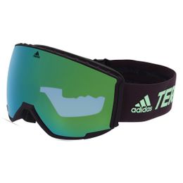 Adidas SP0039 SKI | Skibrillen Unisex | Fassung: Kunststoff Schwarz | Glasfarbe: Gr&uuml;n