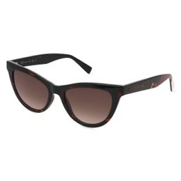 Missoni MMI 0170/S | Damen-Sonnenbrille | Fassung: Vollrand, Cat Eye, Kunststoff, Havanna | Glasfarbe: Braun