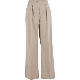 Second Female Pleat-Front Pants female Beige size S