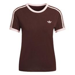 adidas originals Shirt '3 STRIPES SLIM' female Brown size XL