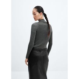Mango Pullover Damen Gr&ouml;&szlig;e S schwarz / silber