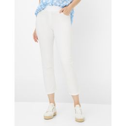 Raphaela by Brax Damen Five-Pocket-Hose Style PAMINA 6/8 WHITE, wei&szlig;, Gr. 38