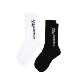 KARL LAGERFELD JEANS Socks male Black, White size One Size