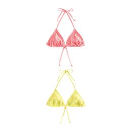 next Bikini Top female Yellow, Pink size 18