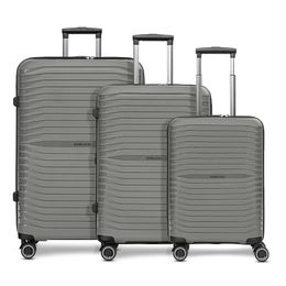 Stratic Suitcase Set 'Shine' male Grey size One Size