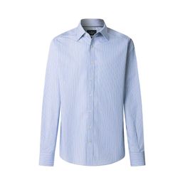 Hackett London Button Up Shirt 'End On End' male Blue size XS