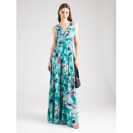 Vera Mont Kleid Damen Gr&ouml;&szlig;e 40 cyanblau / dunkelblau / hellpink / wei&szlig; Winterkleid
