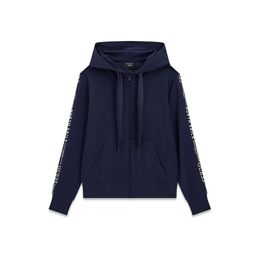 Guess Zip-Up Hoodie female Blue size L