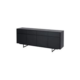 Furnhouse Sideboard &brvbar; schwarz &brvbar; Ma&szlig;e (cm): B: 205 H: 82 &raquo; H&ouml;ffner