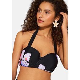 Love & Roses Bikini Top female Black size 8